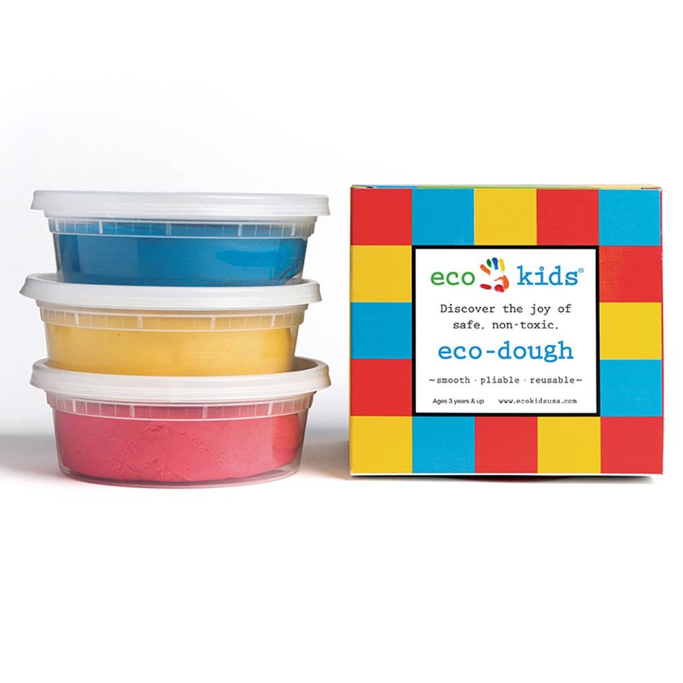 Eco-Dough (3-Pack) - Natural, Non-Toxic Primary Colors – BYOC Co.